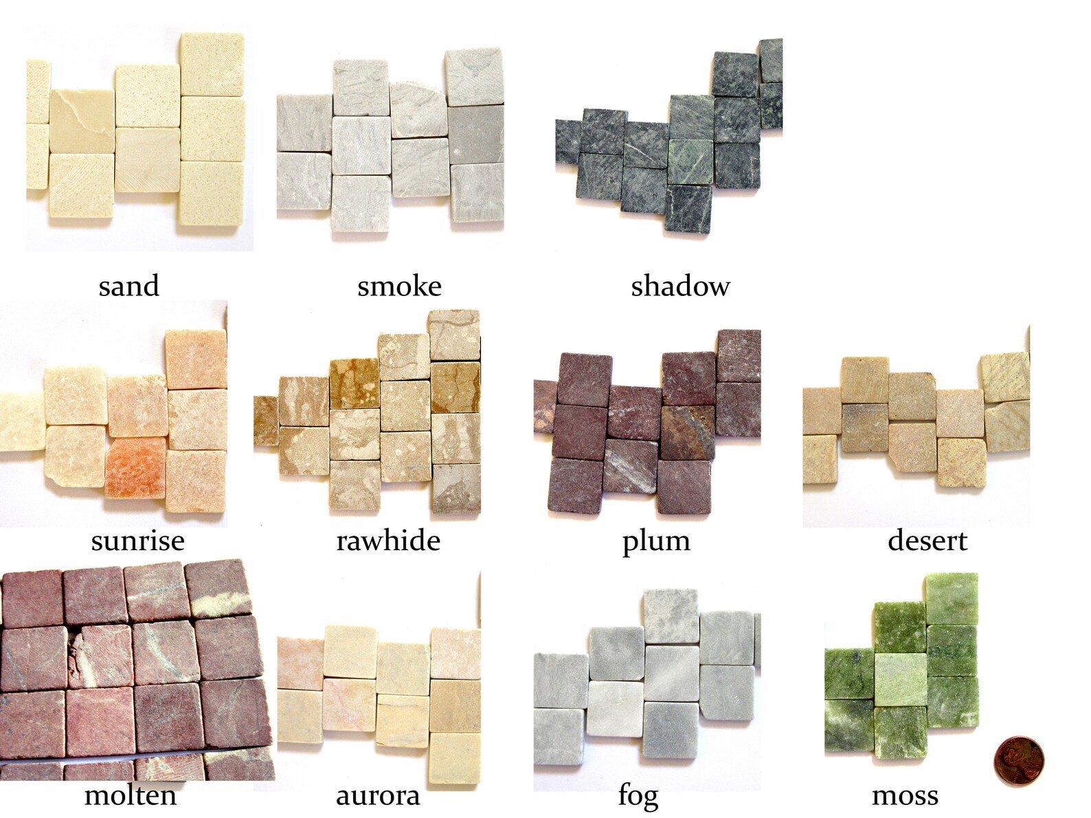 20 Marble Mosaic Tiles Square Marble Tiles Natural Stone | Etsy