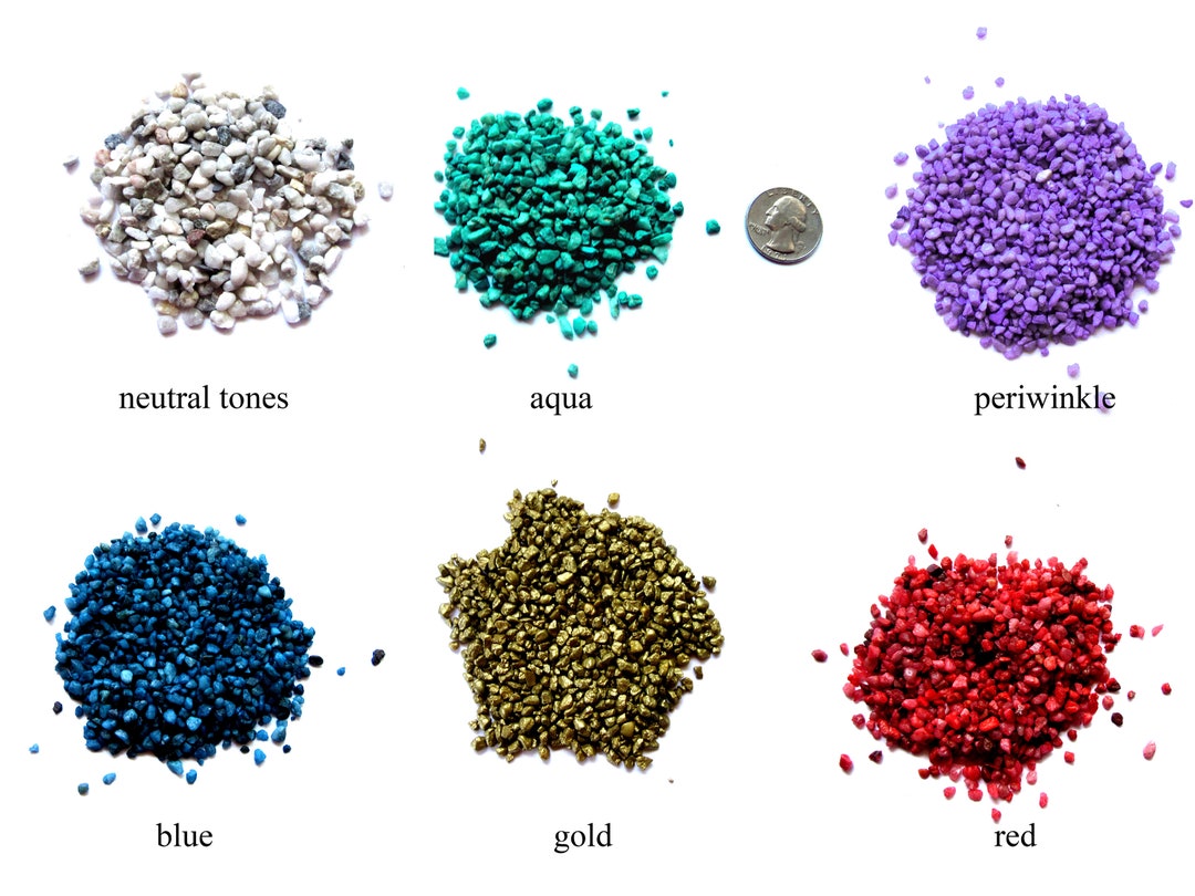 Colored Quartz, Tiny Pebbles, Colored Pebbles, Tiny Stones, Crushed ...