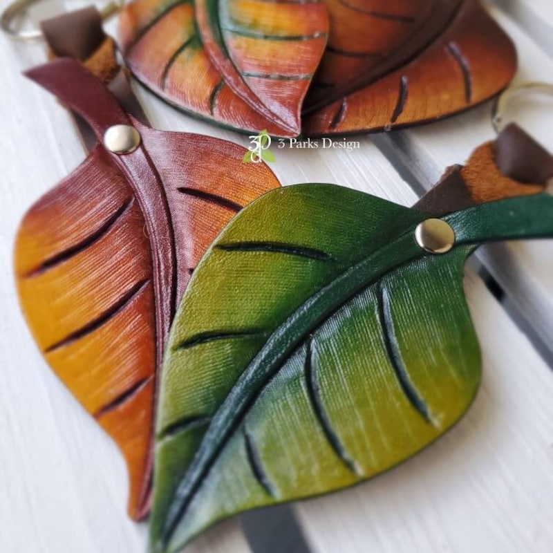 Leather Leaves - Etsy