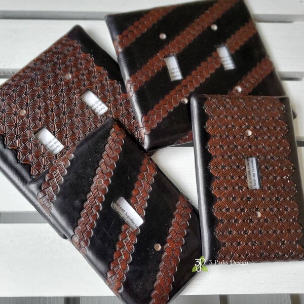 Leather Switch Plate - Etsy