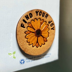 Leather Magnet Handpainted Magnet Fridge Magnets Strong - Etsy