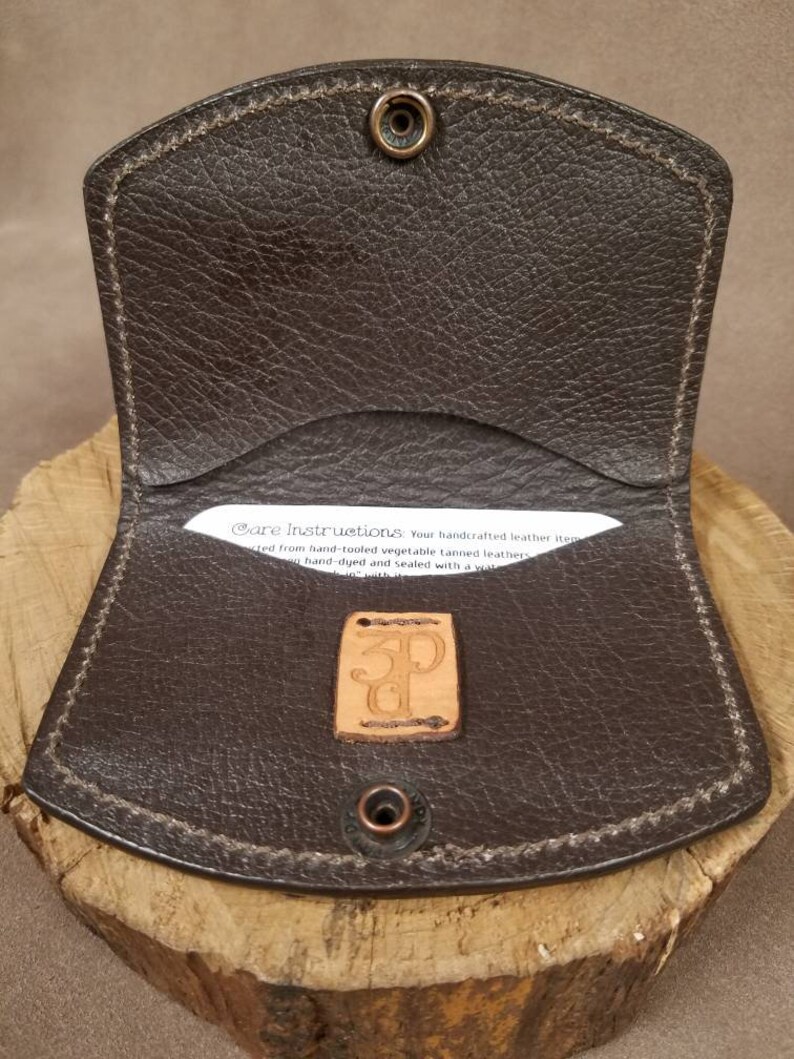 Tooled Leather Front Pocket Wallet Leather Tree Wallet | Etsy