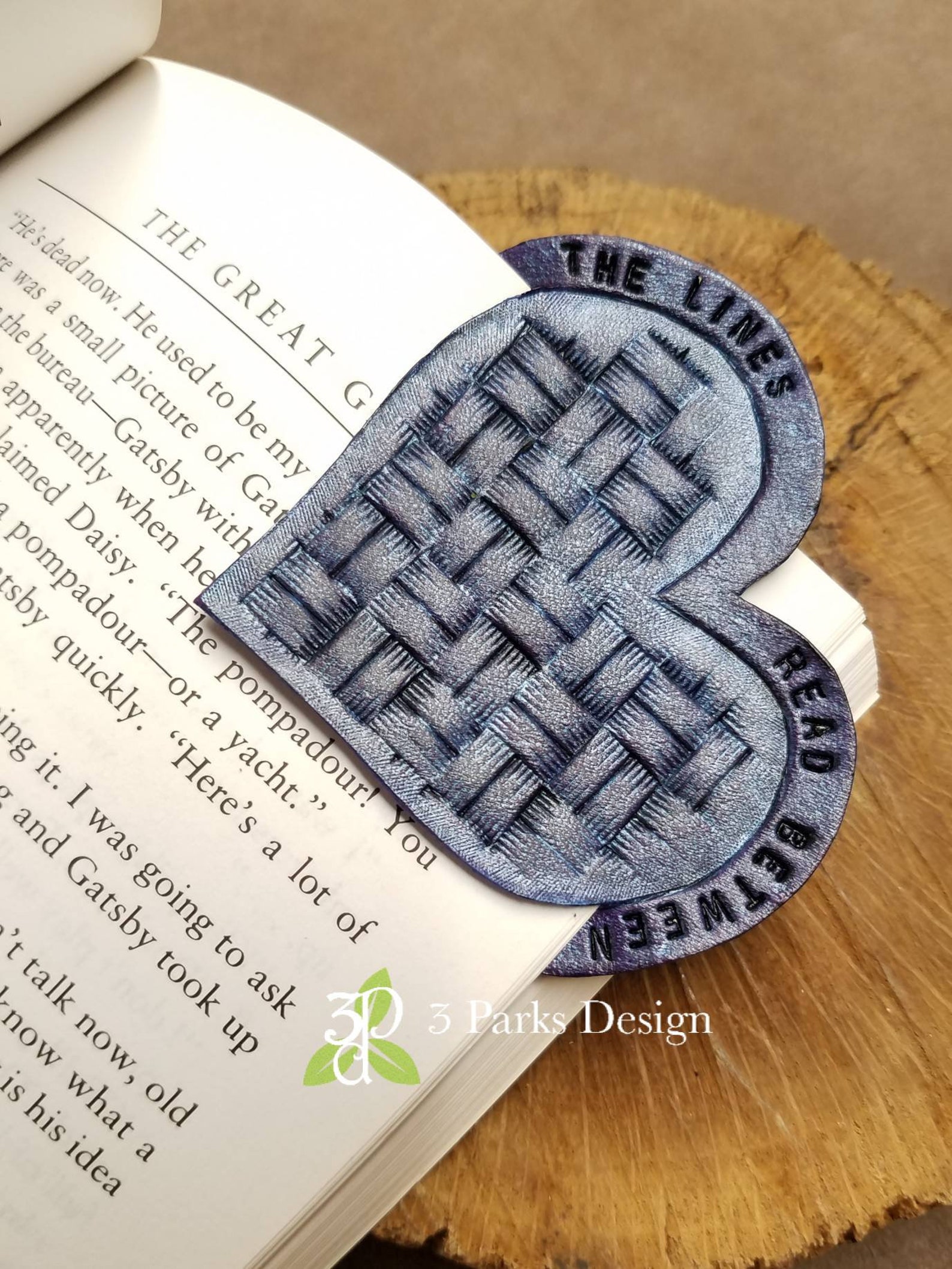 Personalized Leather Heart Bookmark, Tooled Page Marker - Etsy