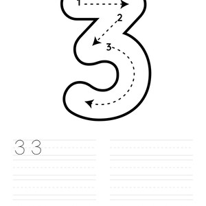 Bilingual Numbers 1-10 Tracing & Coloring Pages: English Spanish ...