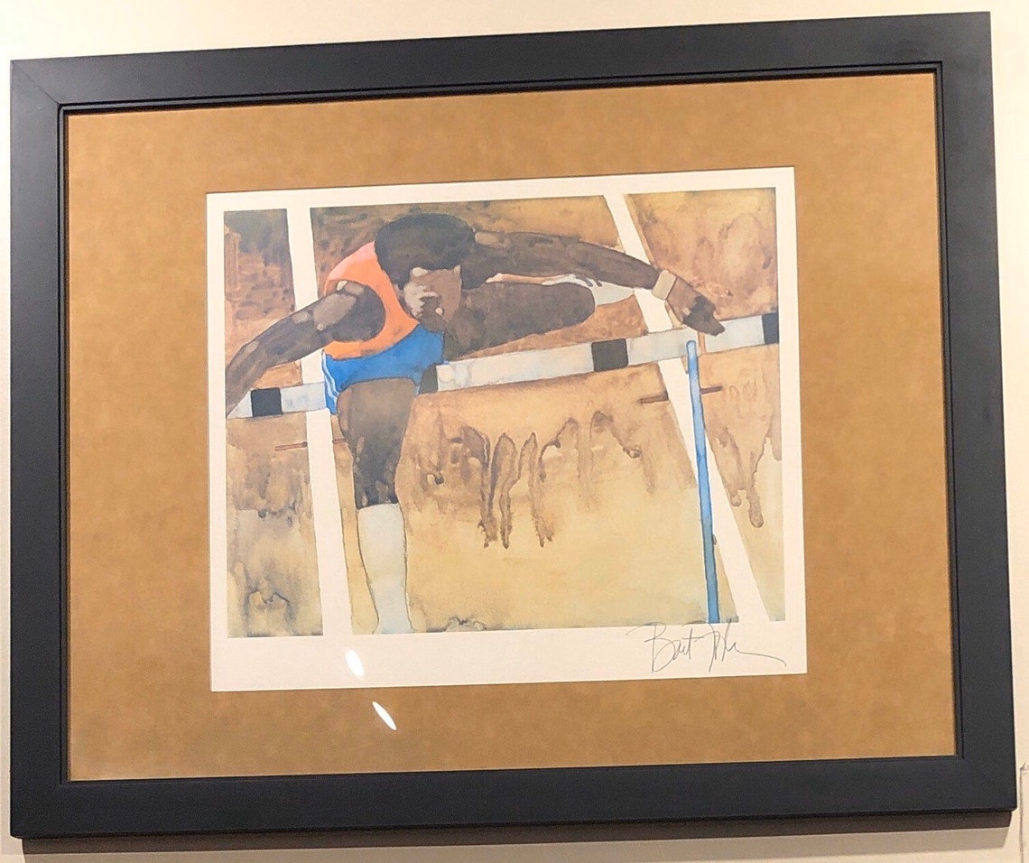 Art Bart Forbes Signed Vintage Print 1988 Hurdles, Very Rare Limited ...