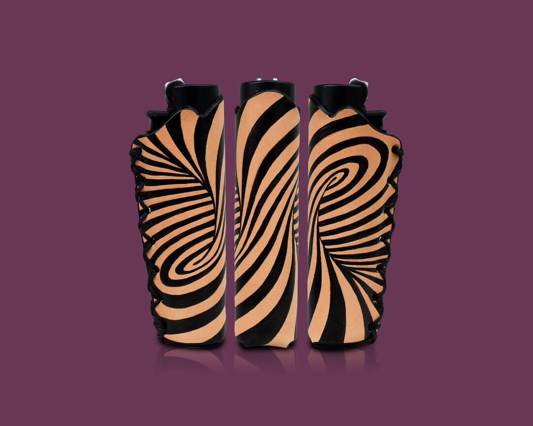 Optical Swirl - Hand-painted Clipper Lighter Case - 1pc - Etsy