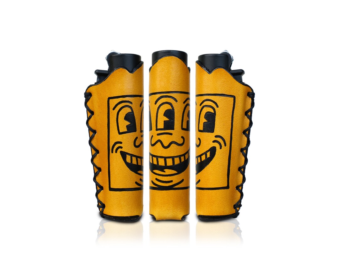 Three Eyed Monster, Keith Haring Hand-painted Clipper Lighter Case 1pc ...