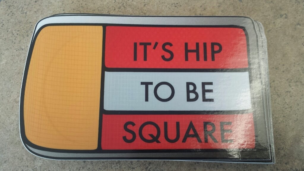 It's Hip to Be Square Sticker - Etsy