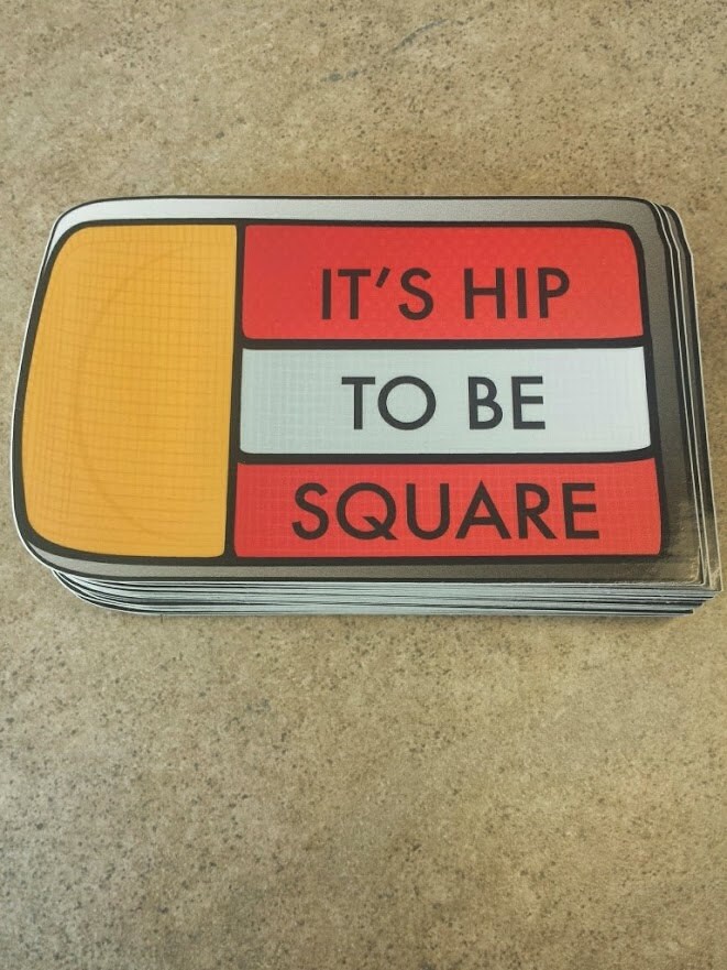 It's Hip to Be Square Sticker - Etsy