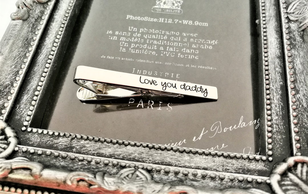 Personalized Tie Bar -handwriting Tie Bar- Perfect Groomsman Gift ...