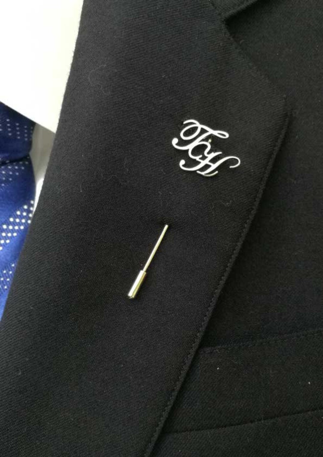 Initial Lapel Pincustom Name Lapel Pinspersonalized - Etsy