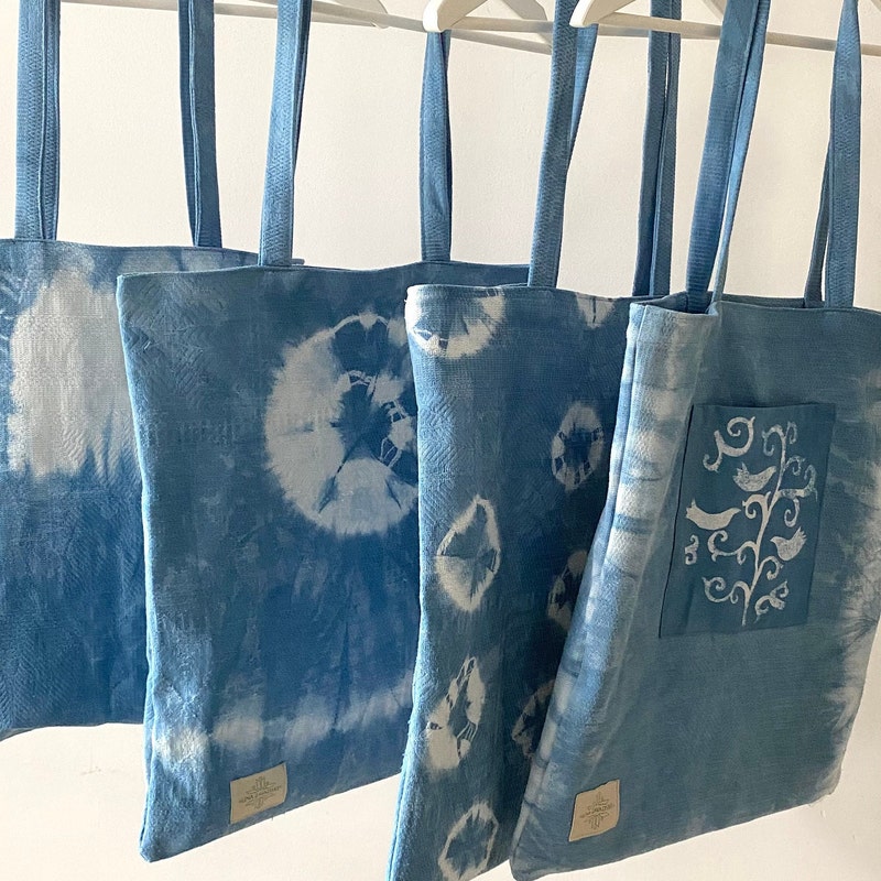 Japanese Shibori Bag - Etsy