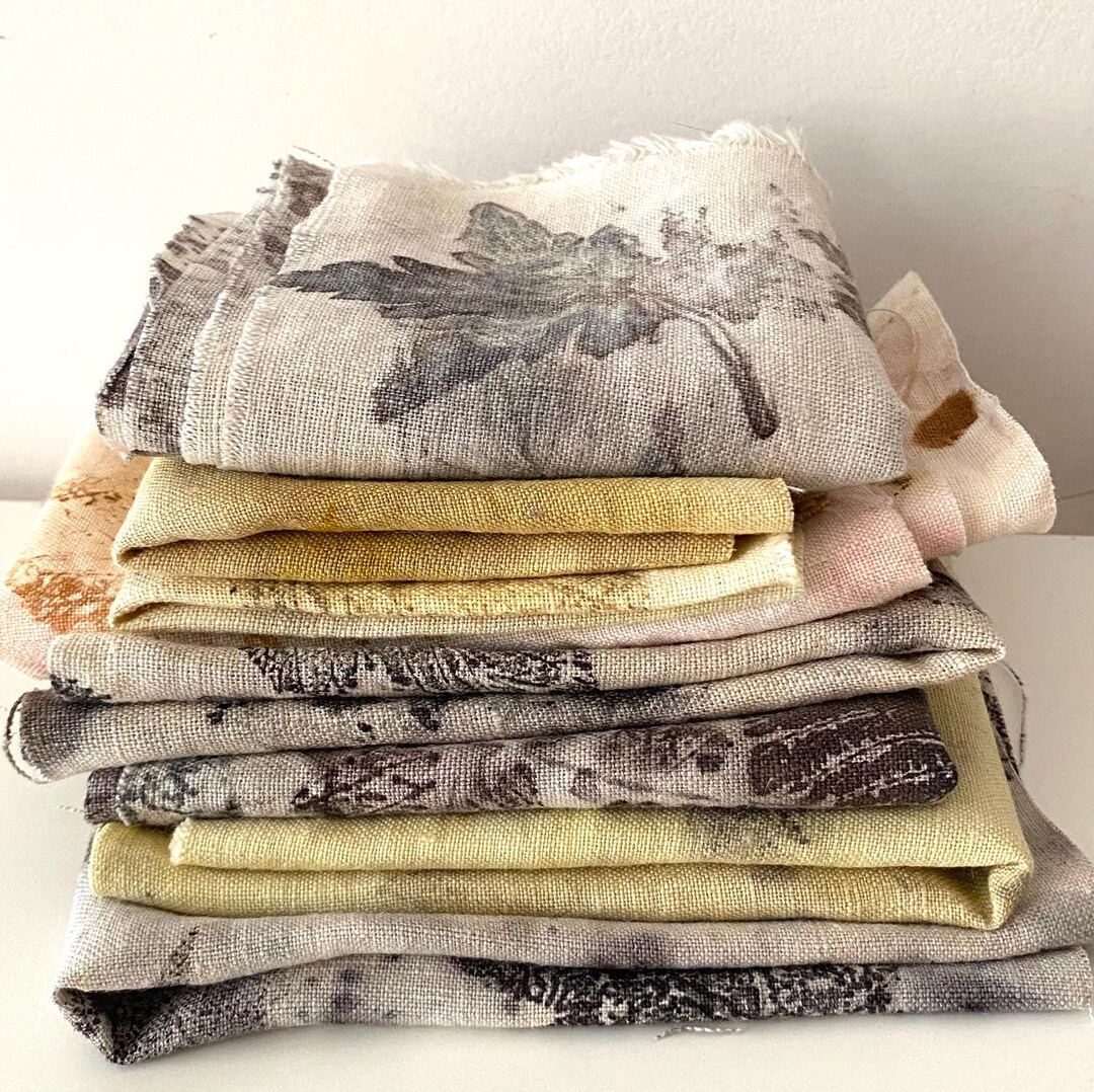 Linen Fabric Scraps Bundle, Remnants of Linen Cloth for Sewing ...