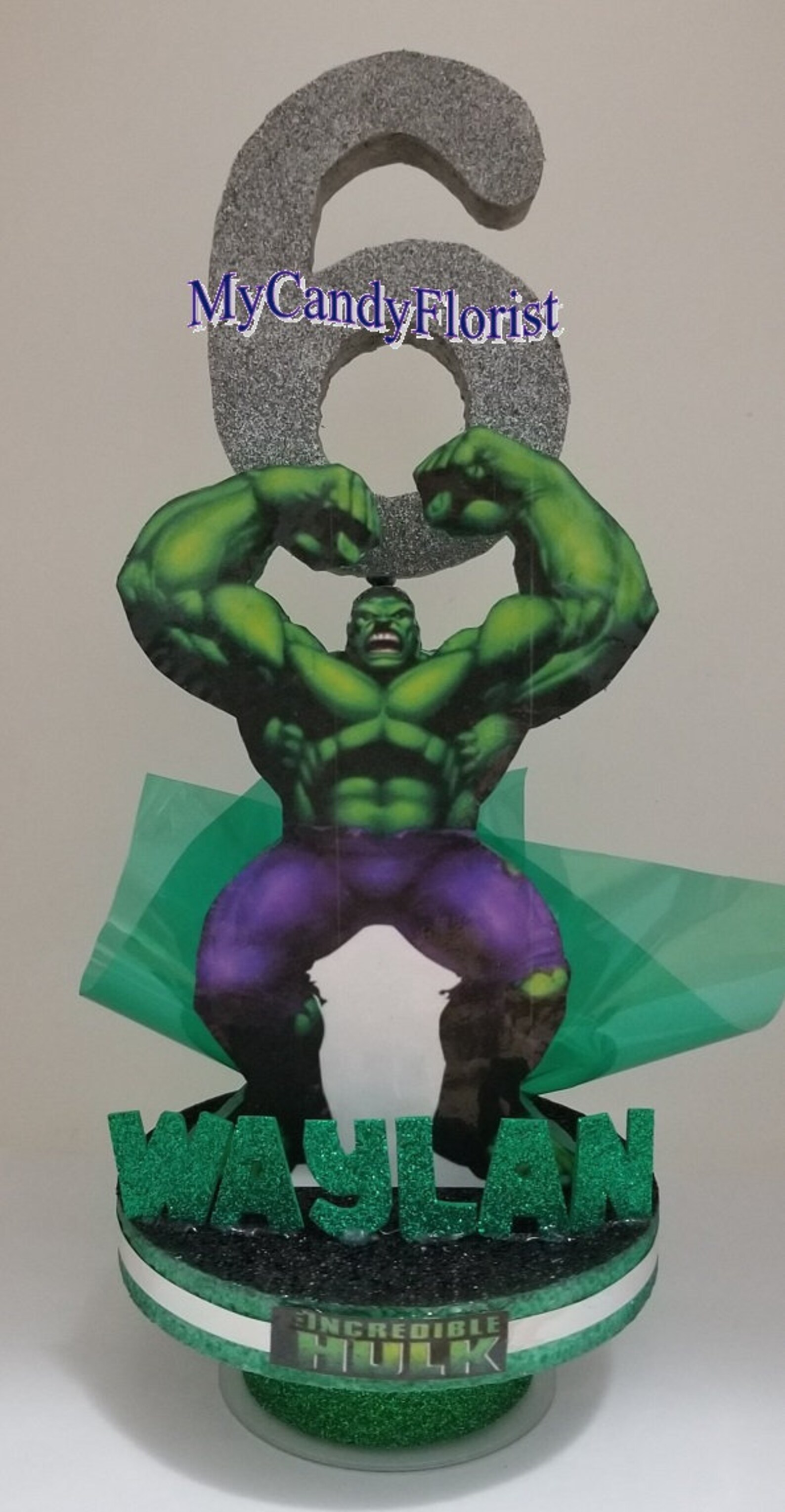 HULK Cake Topper 3D Centerpiece an Incredible Hulk | Etsy