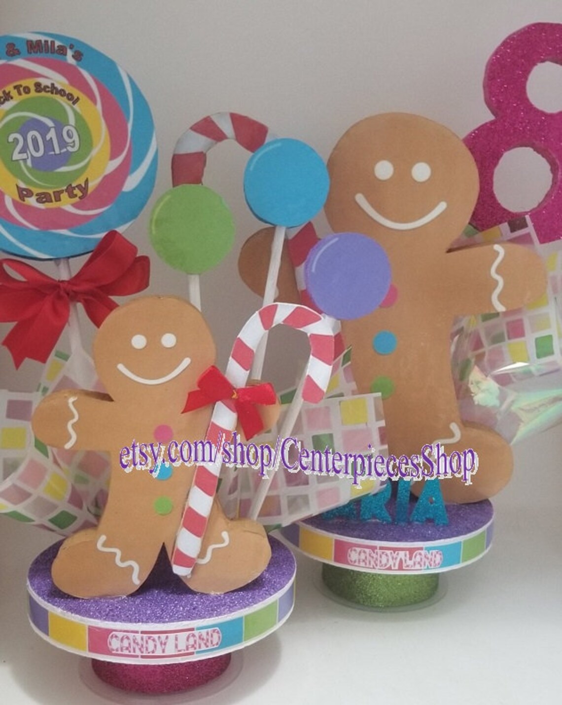 CANDY LAND 3D Cake Topper or Centerpiece Personalized W/ - Etsy