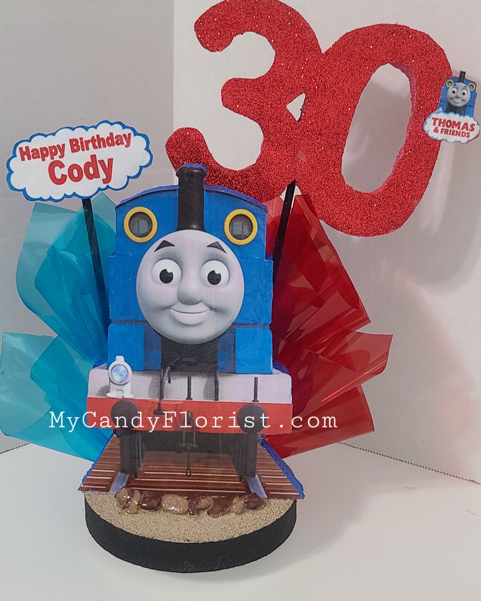 THOMAS the TRAIN 3D Cake Topper or Use as a Centerpiece Party - Etsy