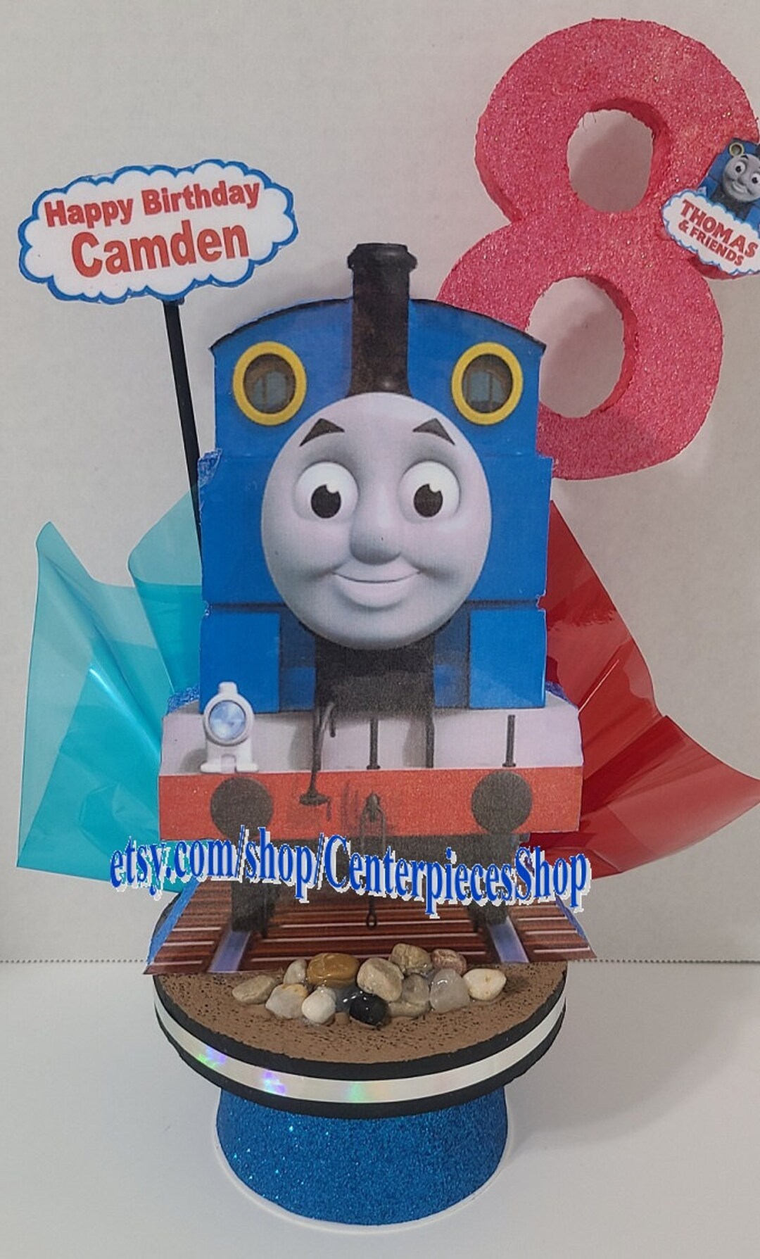 THOMAS the TRAIN 3D Cake Topper or Use as a Centerpiece Party ...
