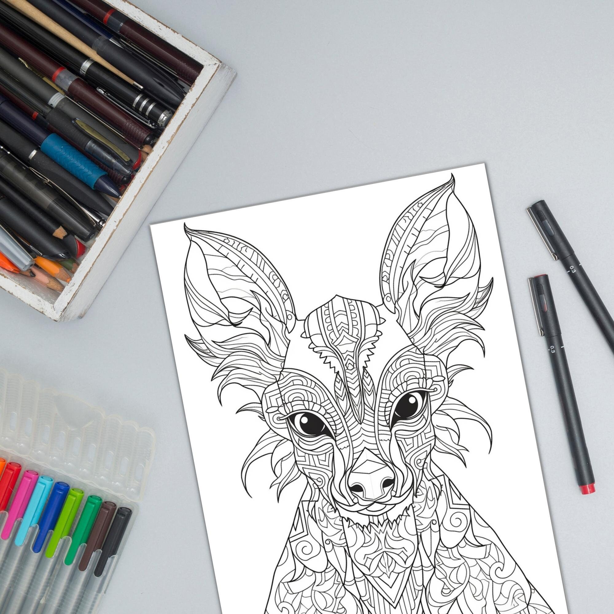 21 Dog Coloring Pages, Minimalist Dog Art, Adult Coloring Pages ...