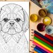 Dog Coloring Pages for Adults — 21 Minimalist Printable Sheets - Etsy