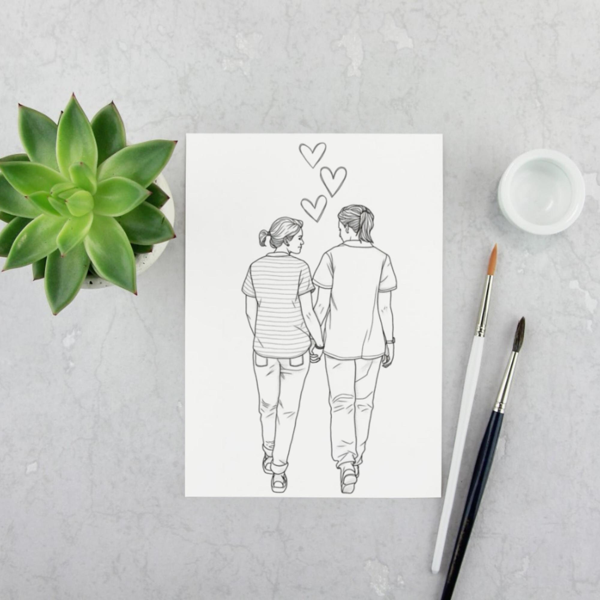 15 Printable LGBTQ Coloring Pages for Adults, Pride Adult Coloring ...