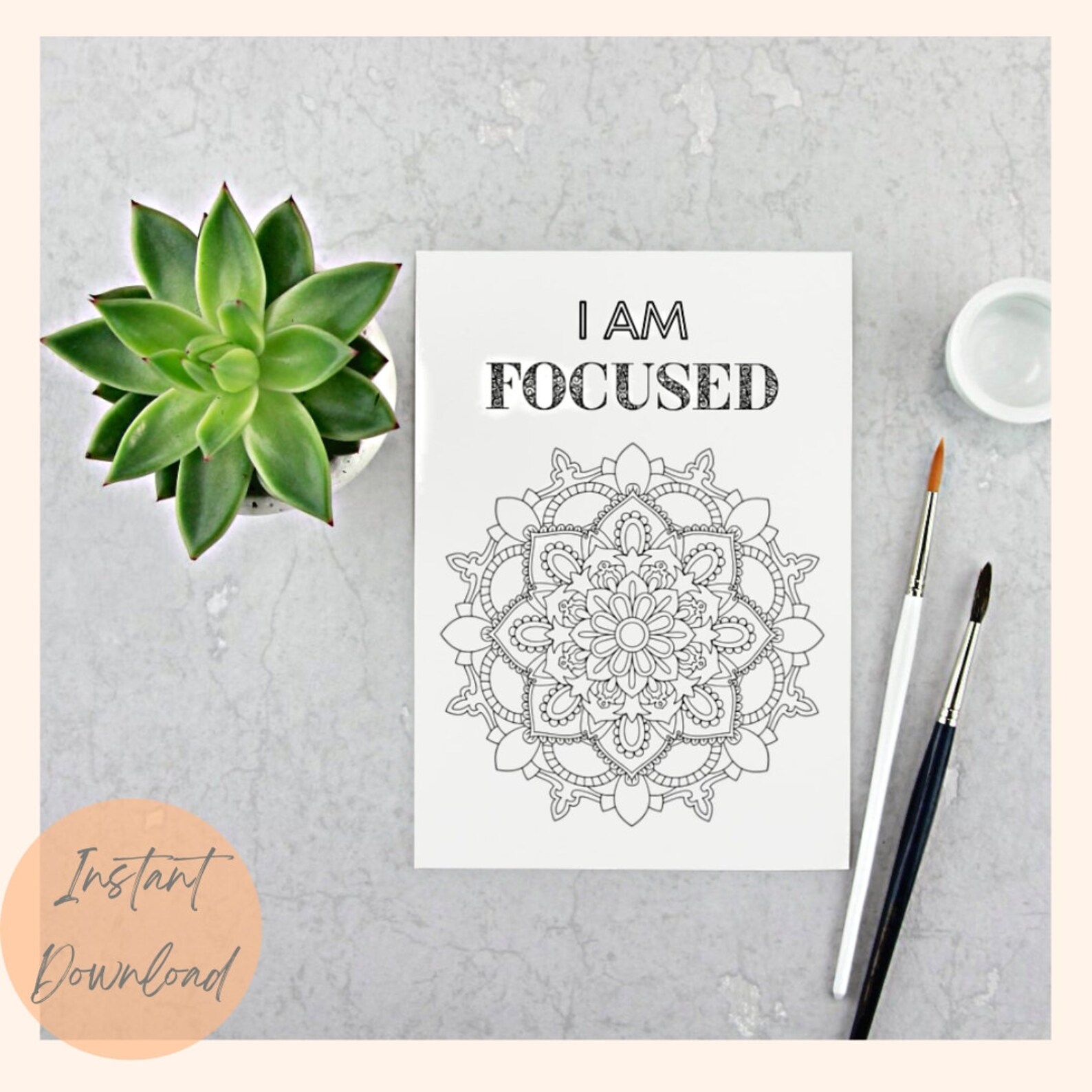 Healing Mandalas Printable Coloring Book | Affirmations | PDF ...