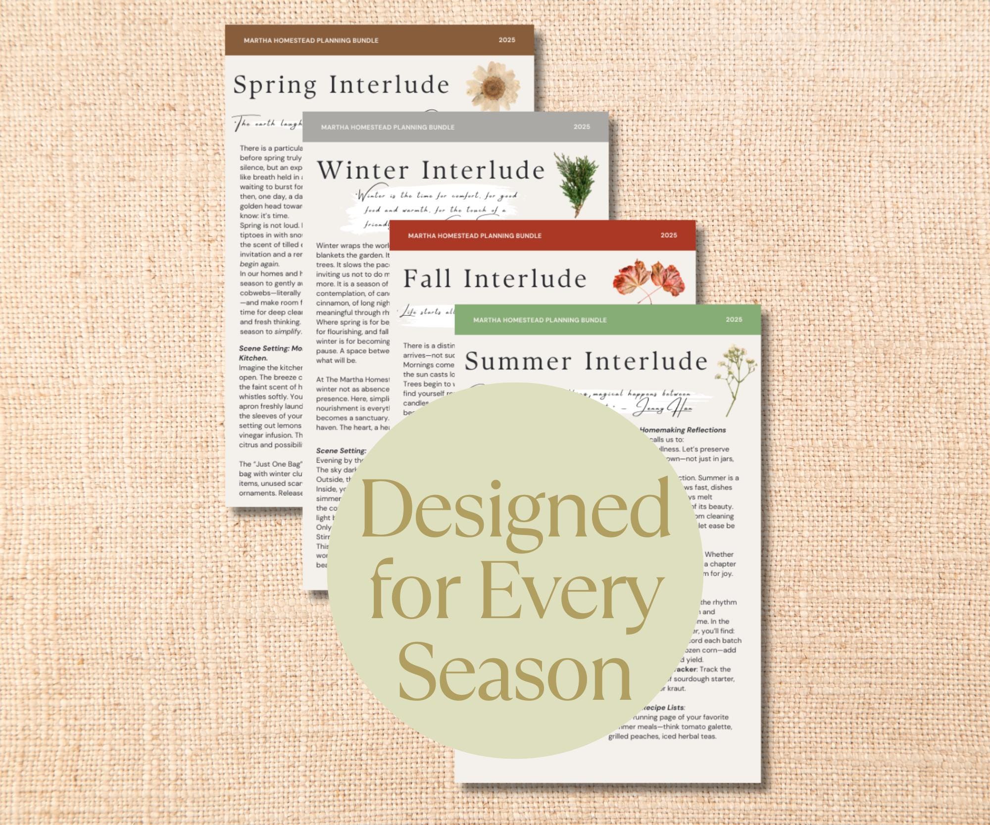 Homestead Planner Bundle — Seasonal Digital Planning Kit for Home - Etsy