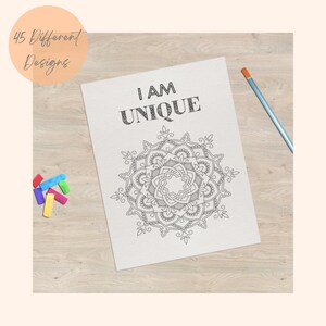 Healing Mandalas Printable Coloring Book | Affirmations | PDF ...