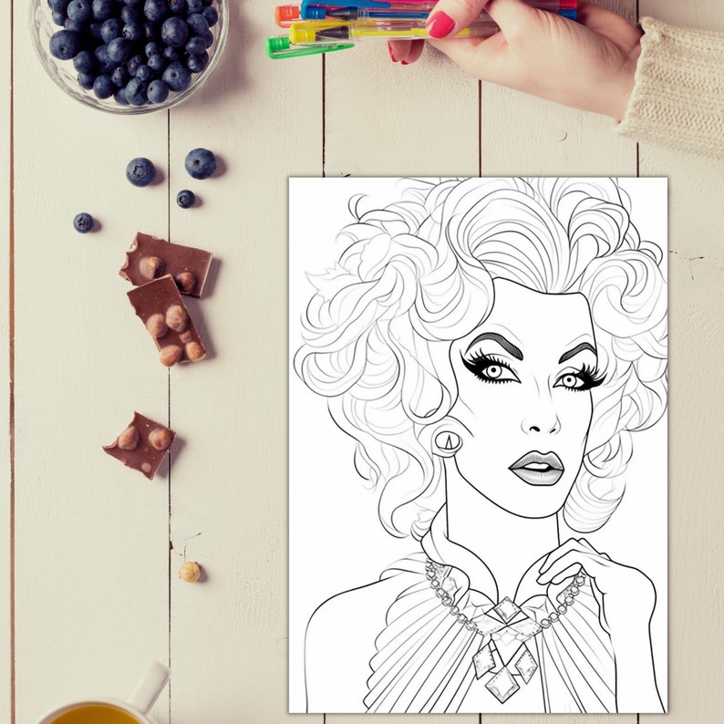 15 Printable LGBTQ Coloring Pages for Adults, Pride Adult Coloring ...