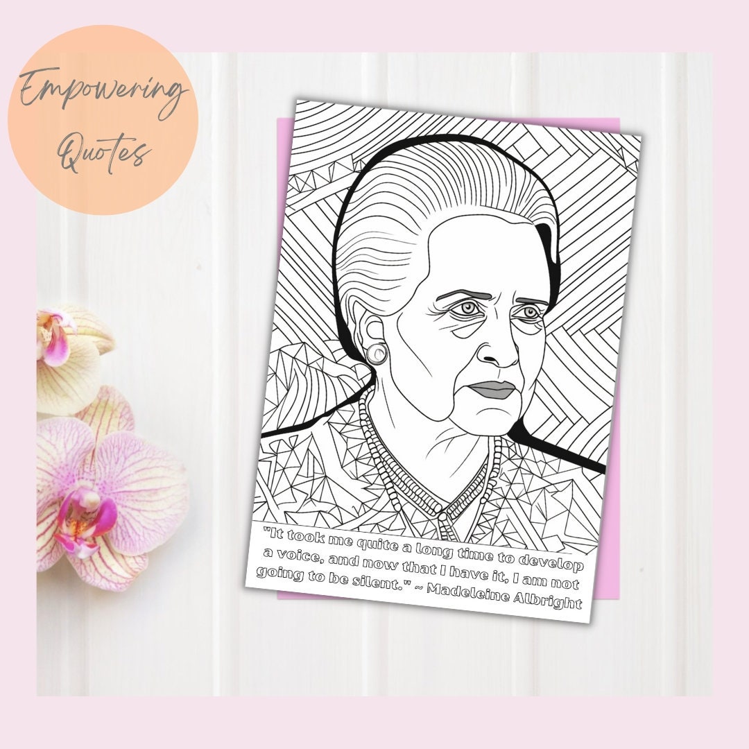 Women's History Coloring Pages — Inspirational Women Printable - Etsy