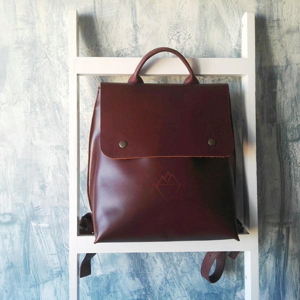 Red Backpack - Etsy