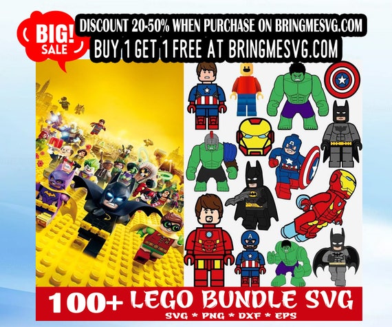 100 Lego SVG Bundle Lego SVG Lego Bundle Cut Files - Etsy