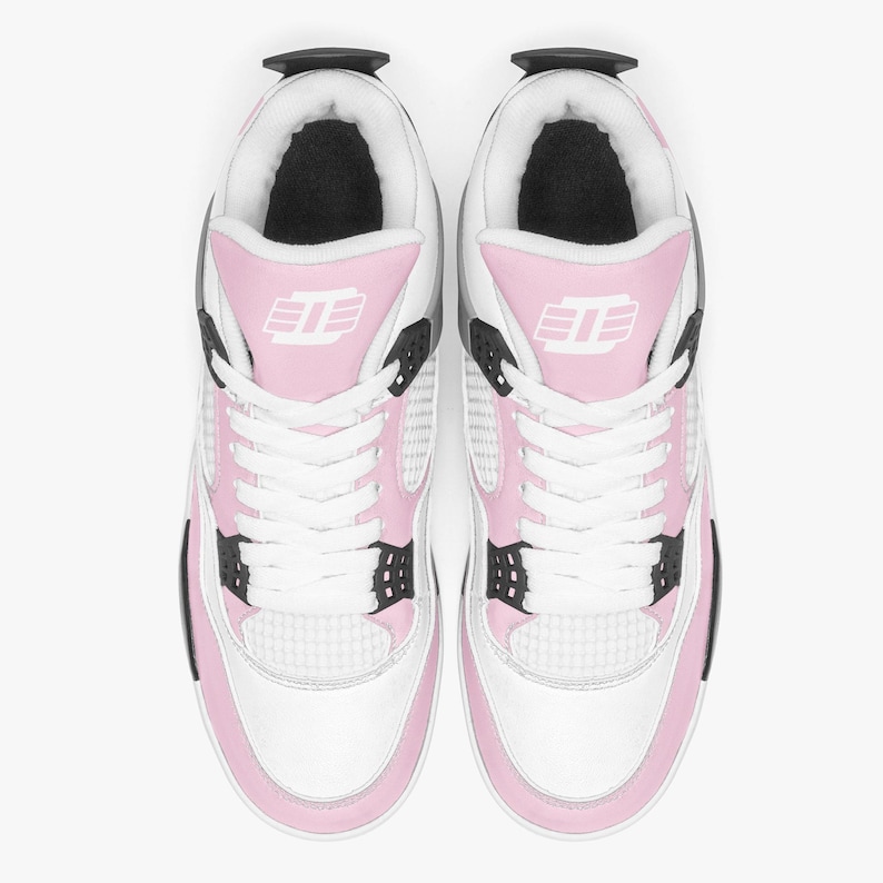 D313 Detroit 313 Basketball Sneakers Pink -white Sole - Etsy