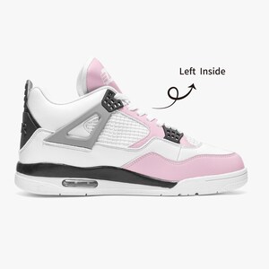 D313 Detroit 313 Basketball Sneakers Pink -white Sole - Etsy