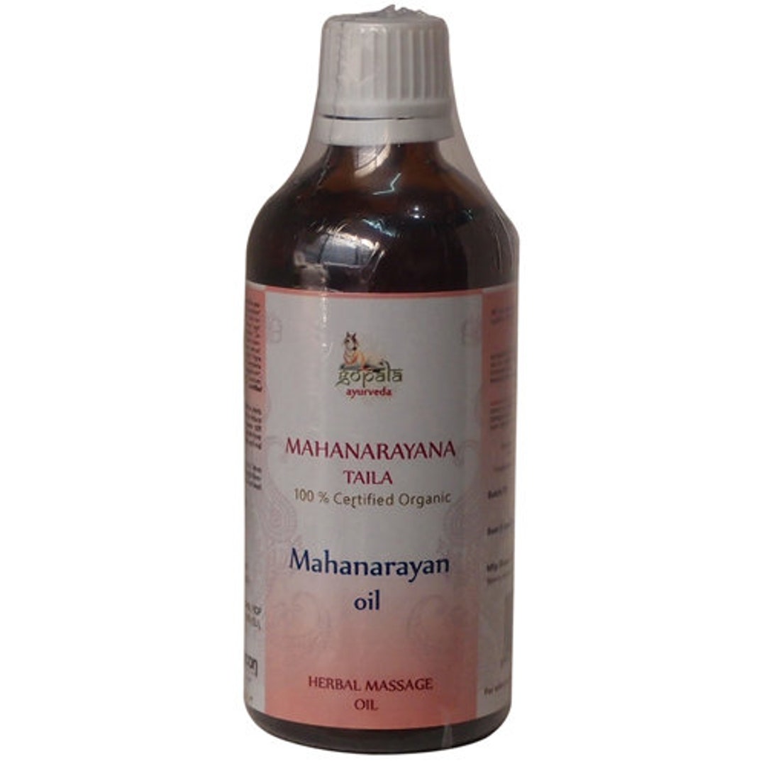 Organic Mahanarayan Oil USDA CERTIFIED ORGANIC 100ml Gopala Ayurveda - Etsy