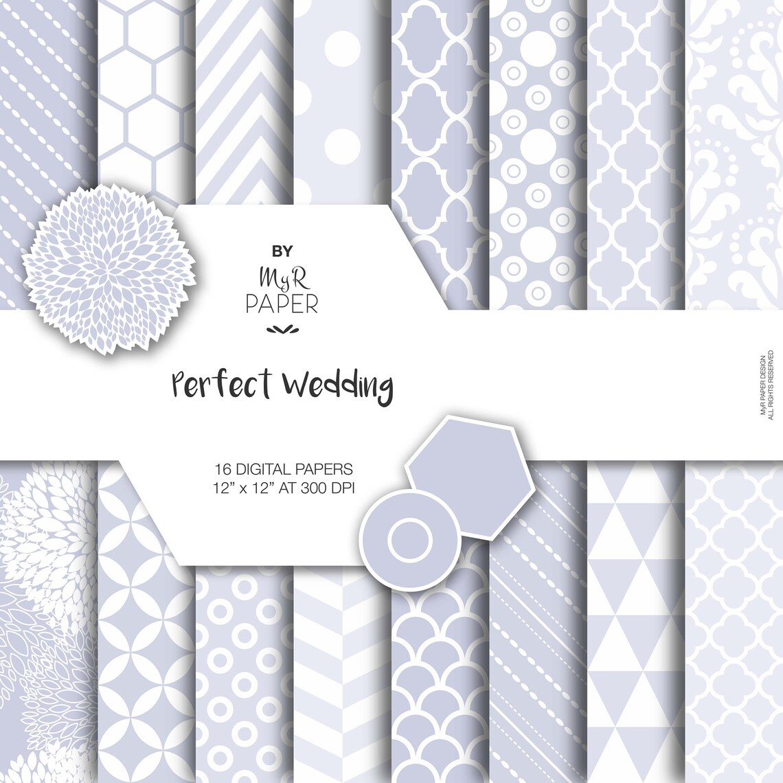 Wedding Digital Paper: perfect Wedding Digital - Etsy