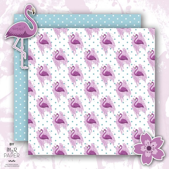 Purple Flamingo Clipart