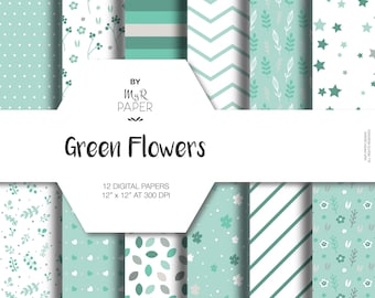 Retro Digital Paper: retro Elegant Retro Scrapbook Digital Paper in ...