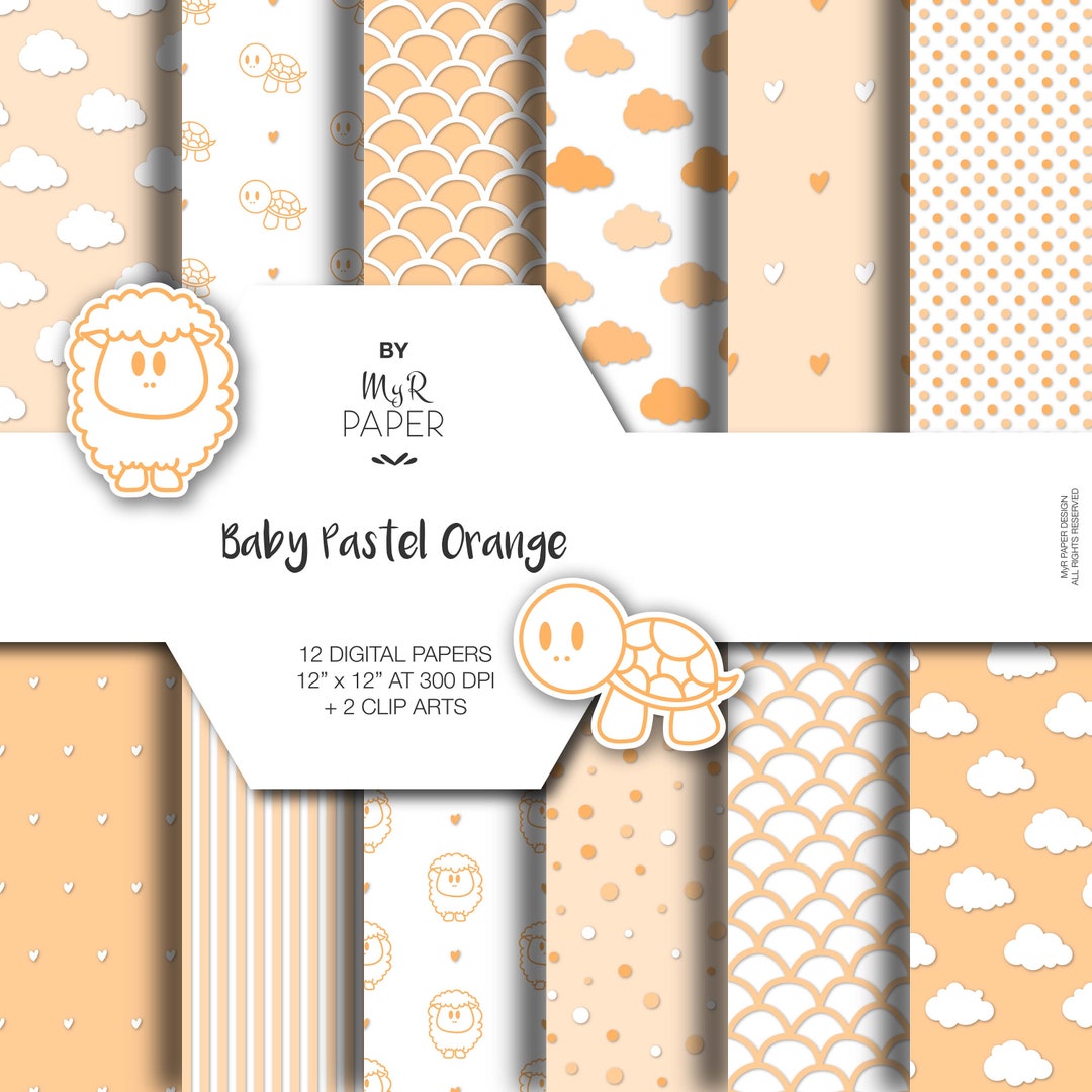 New Baby Digital Paper 2 Clipart: baby Pastel - Etsy