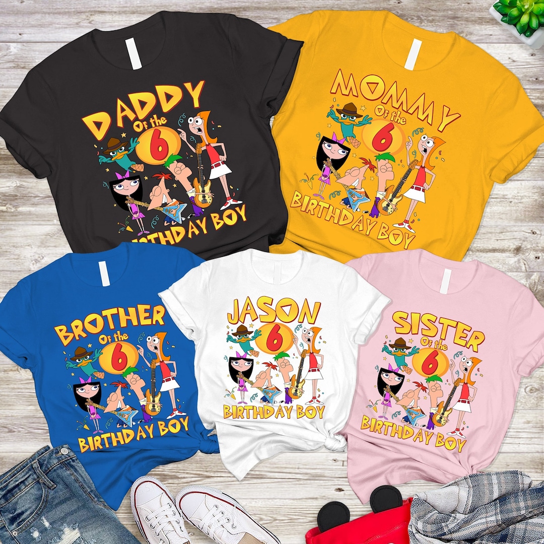 Phineas and Ferb Shirt Phineas and Ferb Family Shirt Phineas and Ferb ...