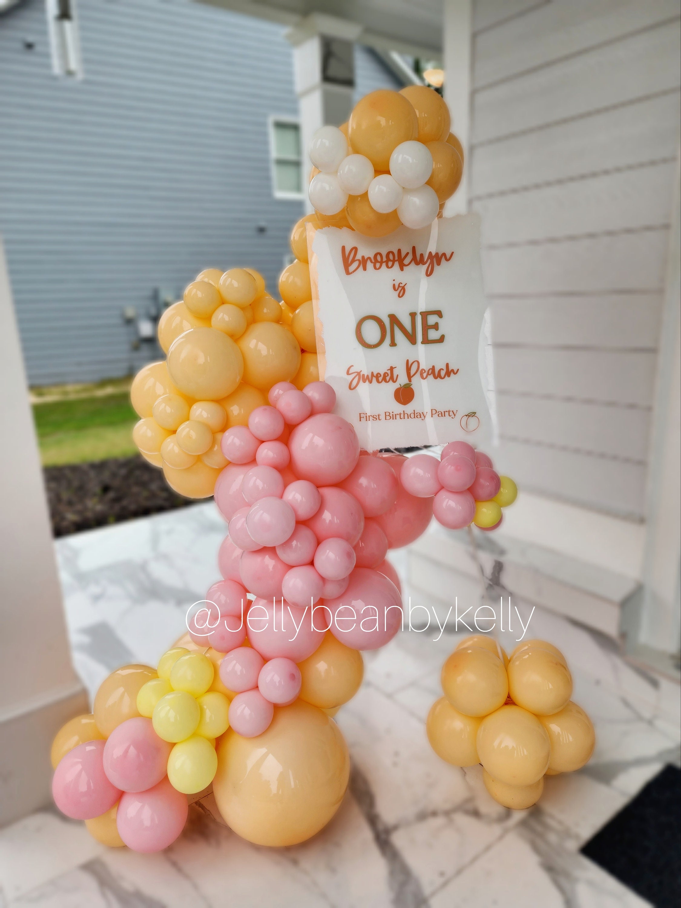 ONE Sweet Peach Balloons Garland Décor Colors 130PCS Premium Balloon ...