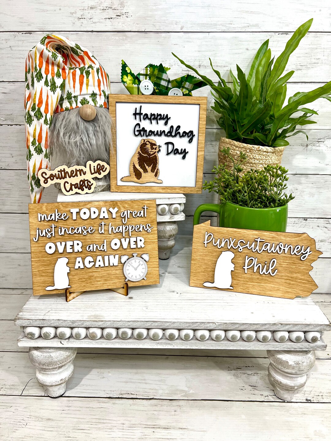 Groundhog Day Tiered Tray Signs, Groundhogs Day Tiered Tray Signs ...