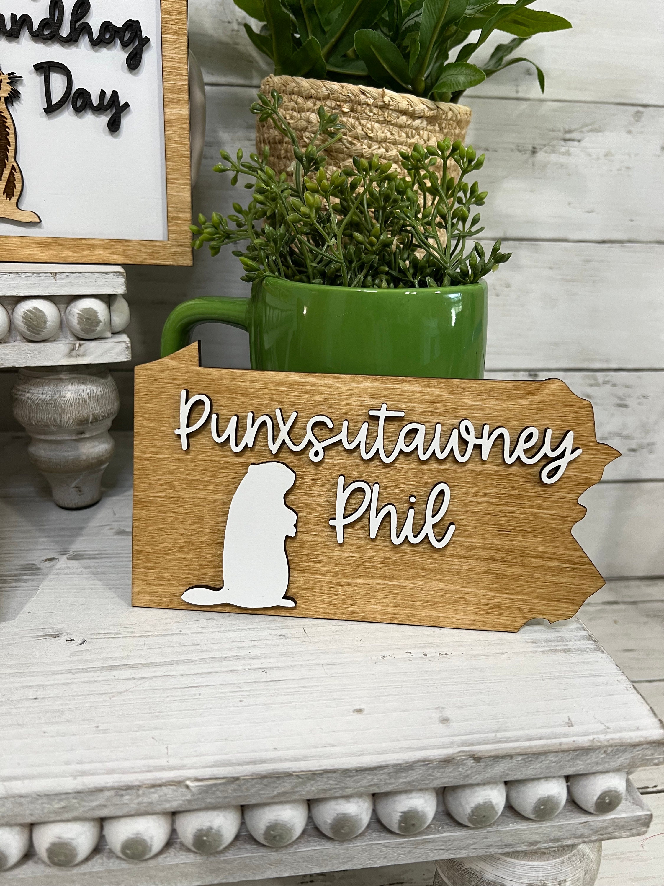 Groundhog Day Tiered Tray Signs, Groundhogs Day Tiered Tray Signs ...