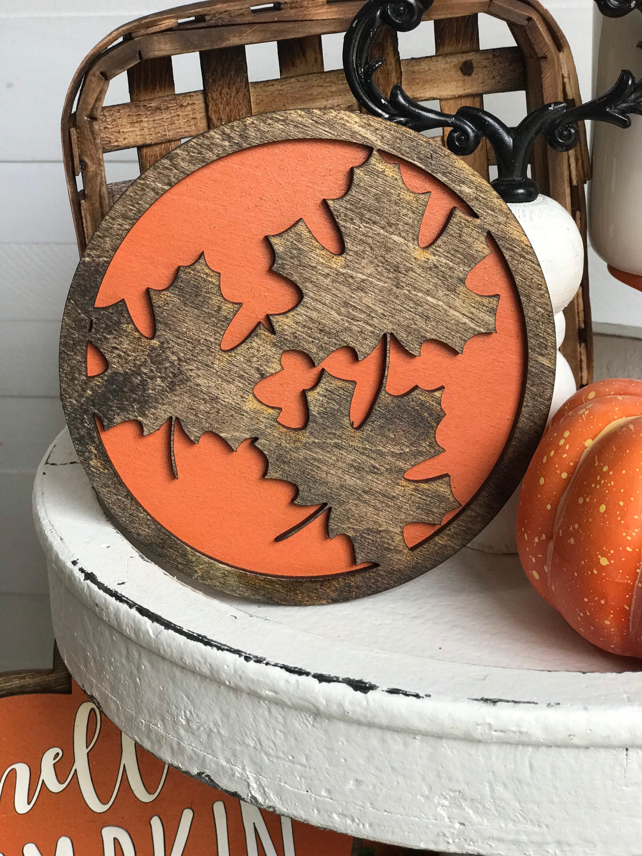 Fall 3D Signs Tiered Tray Decor | Etsy