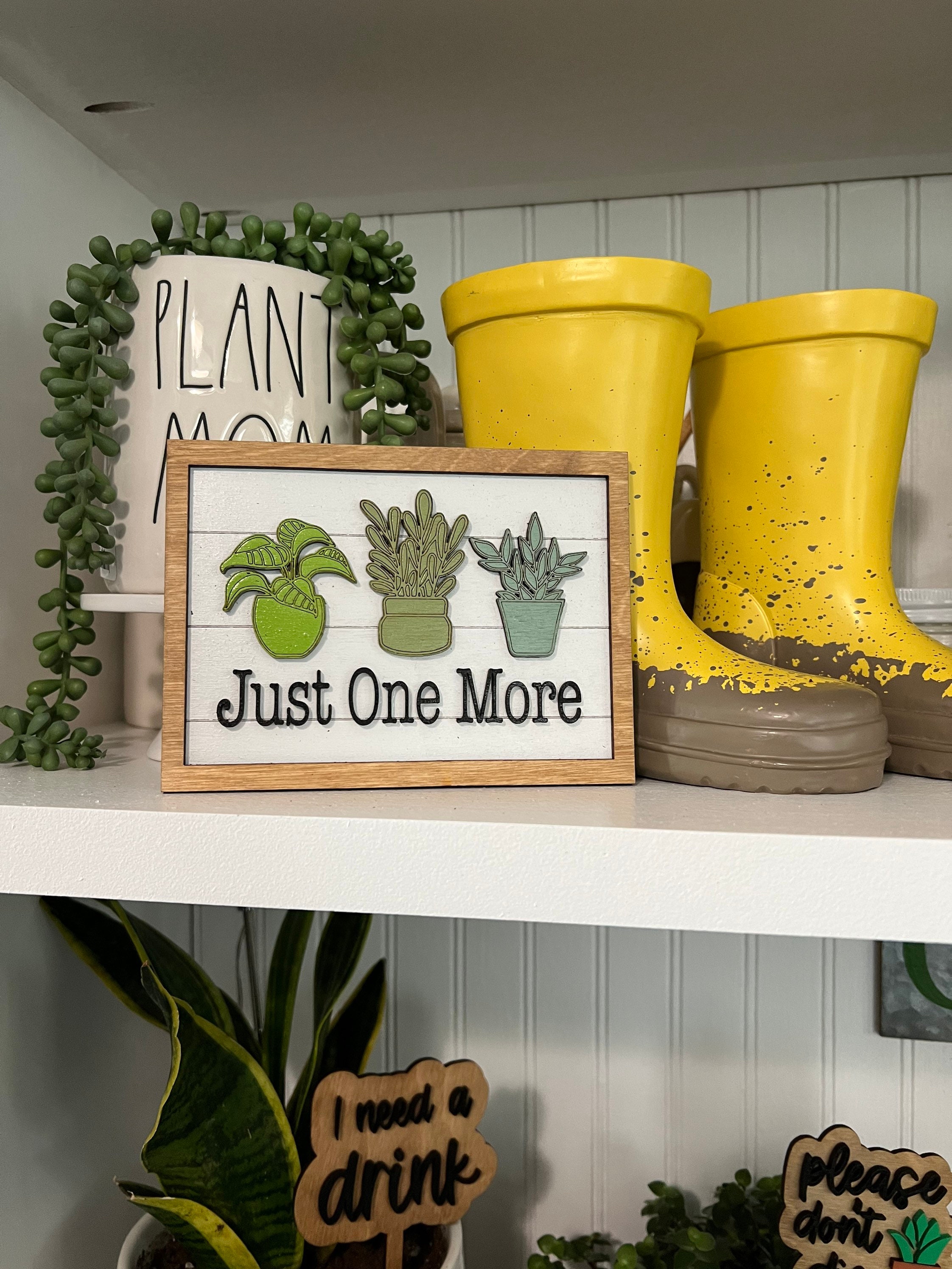 Plant Tiered Tray Signs, Plant Tiered Tray Decor - Etsy