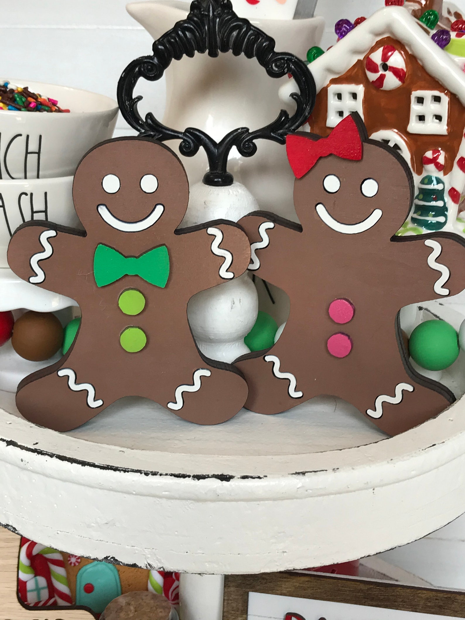 Gingerbread Tiered Tray Décor Gingerbread Tiered Tray Signs | Etsy