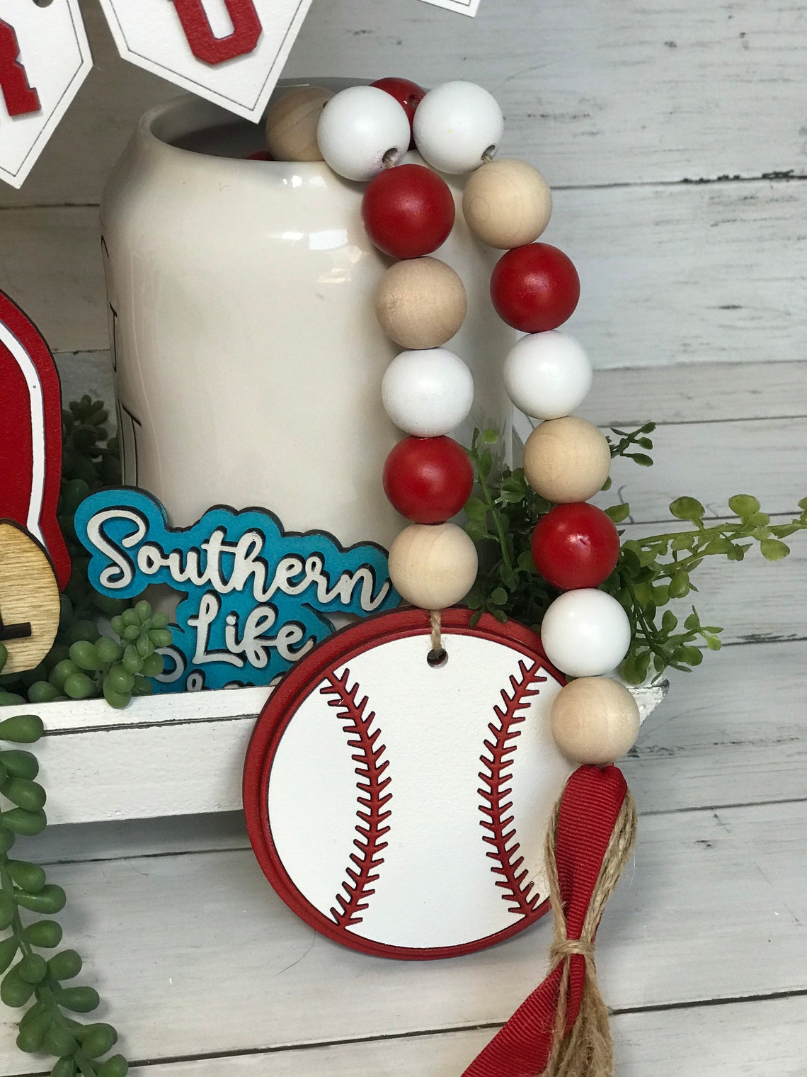 Baseball Farmhouse Garland | Etsy
