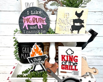 BBQ Signs/ BBQ Blanks/ Grill Master/ Grillin and Chillin Wagon Signs ...