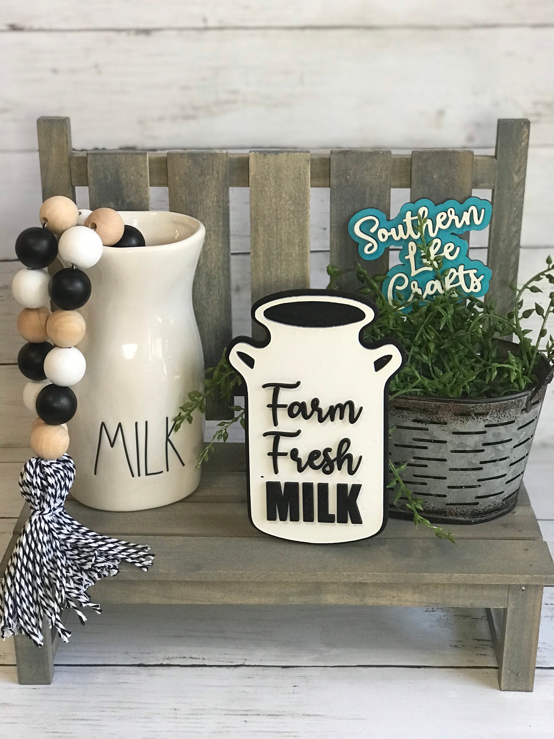Farmhouse Tiered Tray Signs | Farmhouse Tiered Tray Decor - Etsy