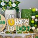 Lucky Charm St Patricks Day Tiered Tray Signs, Tiered Tray Decor, St ...