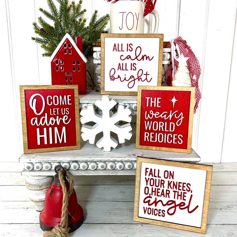 Religious Christmas Wood Sign - Etsy